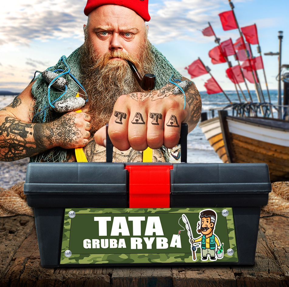 Skrzynka Tata Gruba Ryba - prezent dla Taty wędkarza - Sklep ...